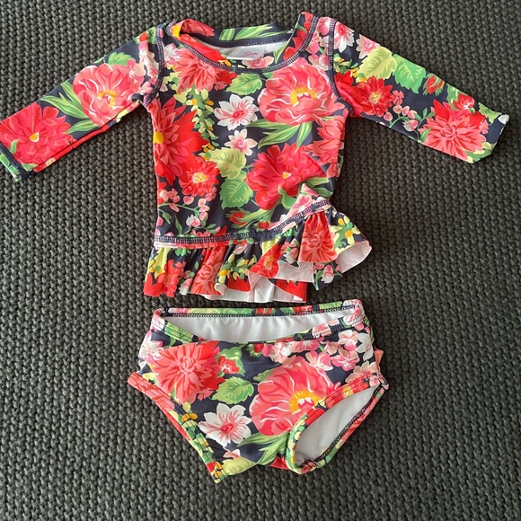 Ruffle Butts | Swim | Ruffle Butts Floral 2piece Swimming Suit With ...